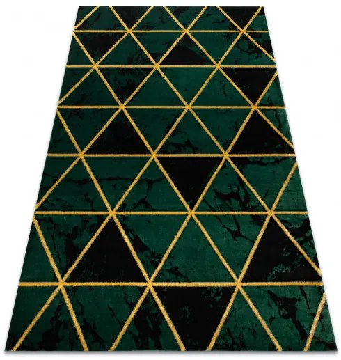 Dywany Łuszczów, Kusový koberec Emerald 1020 green and gold, 200x290, zelená, kancelář