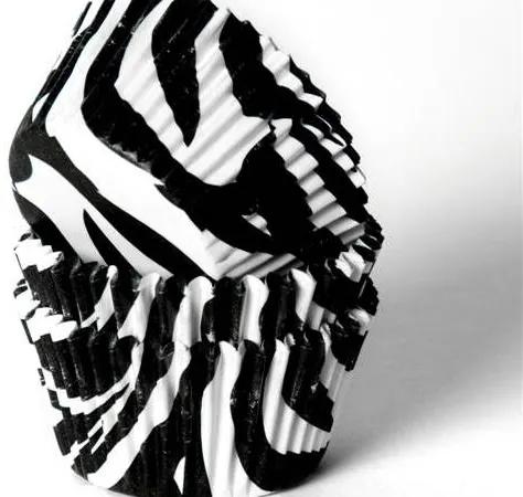 Košíček na muffiny bílý zebra 50ks - House of Marie