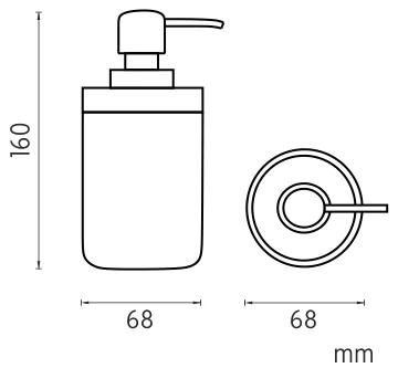 Nimco Dávkovač tekutého mýdla, pumpička plast KORA - KO 24031-86