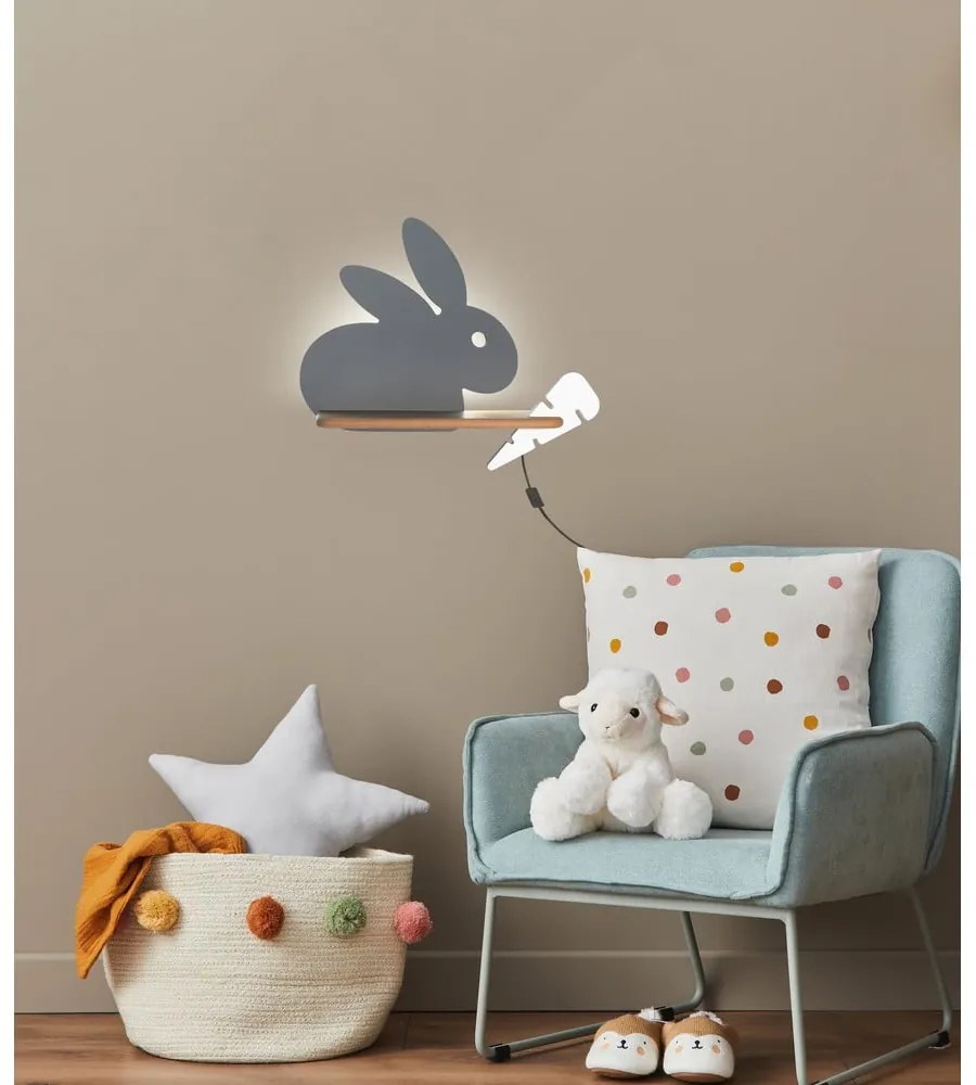 Šedé dětské svítidlo Rabbit – Candellux Lighting