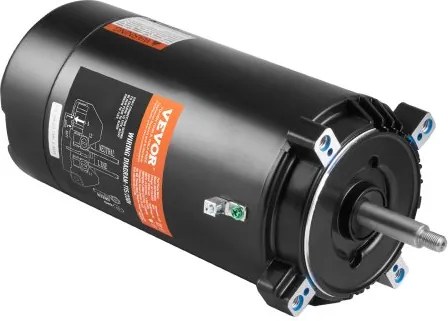 1,12 kW motor bazénového čerpadla 115/230 V 13,6/6,8 A 56J 3450RPM 90μF/250 V