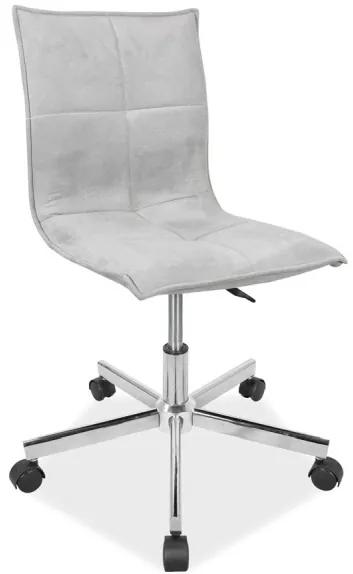 Kancelářská otočná židle v šedé barvě KN757