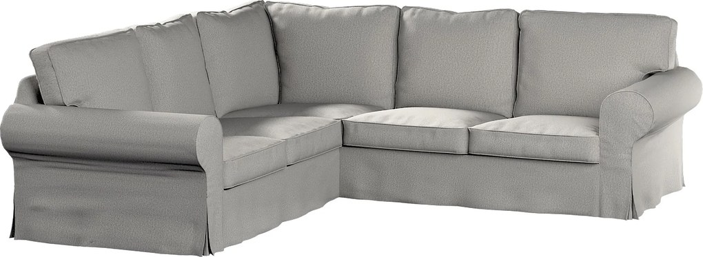 Potah na pohovku IKEA Ektorp rohová barva šedá látka pletený vzor