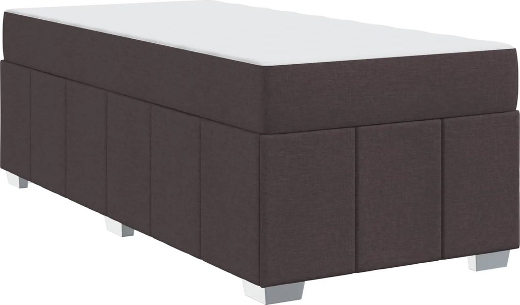 Rám postele s matrací Tmavě hnědá 90 x 200 cm textil 3398261