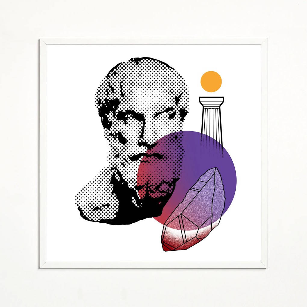Jakub Hýnar | Mudrc Rám: Černý, Velikost: 40 x 40 cm