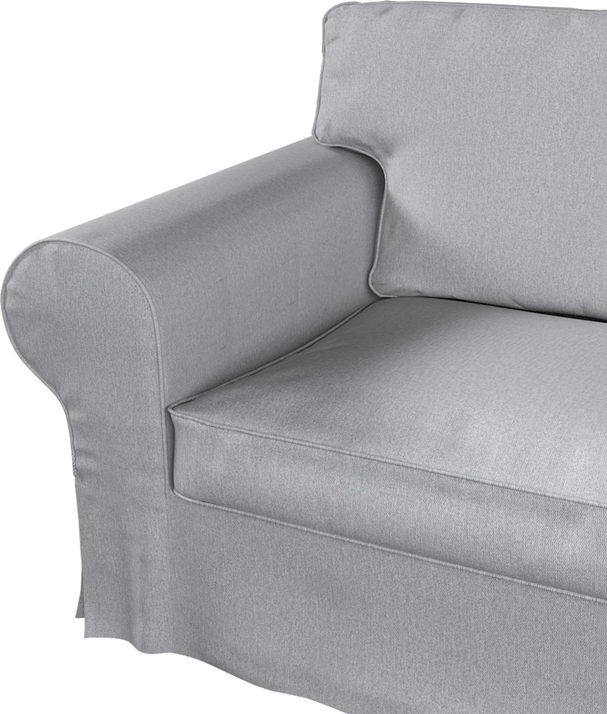 Potah na pohovku IKEA Ektorp 2-místná s lenoškou barva šedá látka pletený vzor
