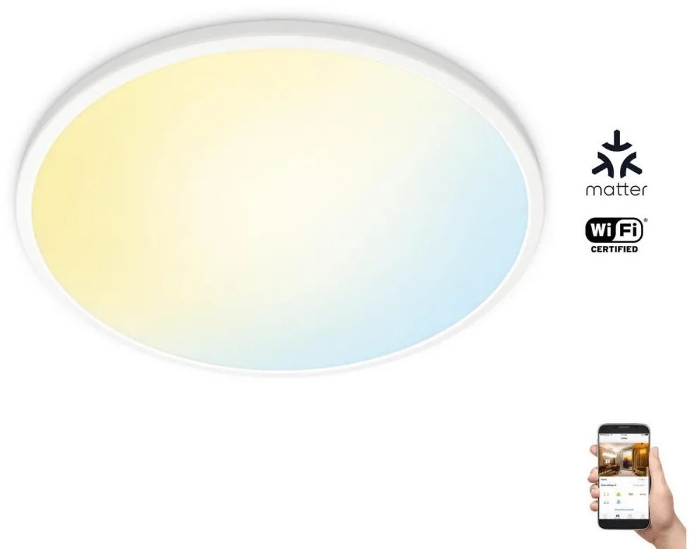 WiZ WiZ - LED Stmívatelné stropní svítidlo SUPERSLIM LED/32W/230V bílá Wi-Fi WI0060