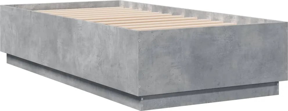 Rám postele betonově šedý 90 x 190 cm kompozitní dřevo 3209754