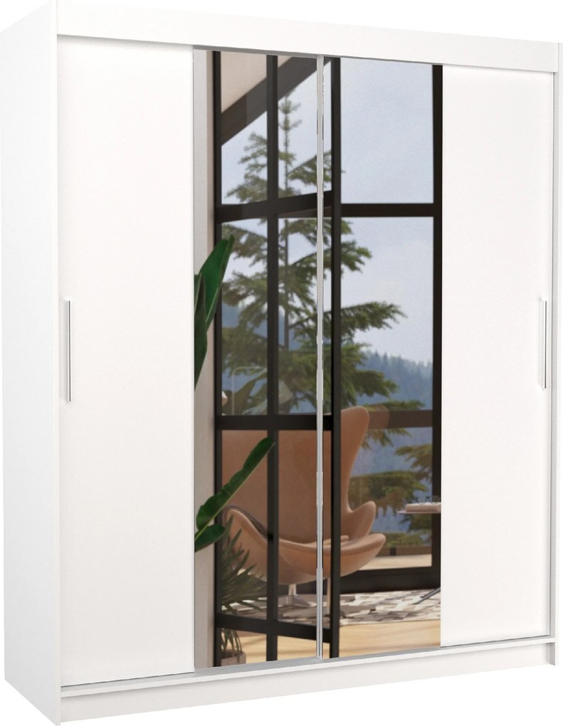ADRK Furniture Posuvná skříň s zrcadlem DALLAS 180 SW-DAL-W-180+A286