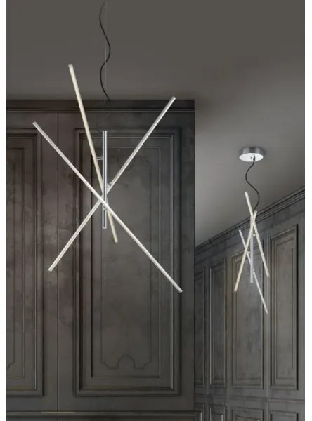 Trio - LED Stmívatelný lustr na lanku TIRIAC 3xLED/7,5W/230V