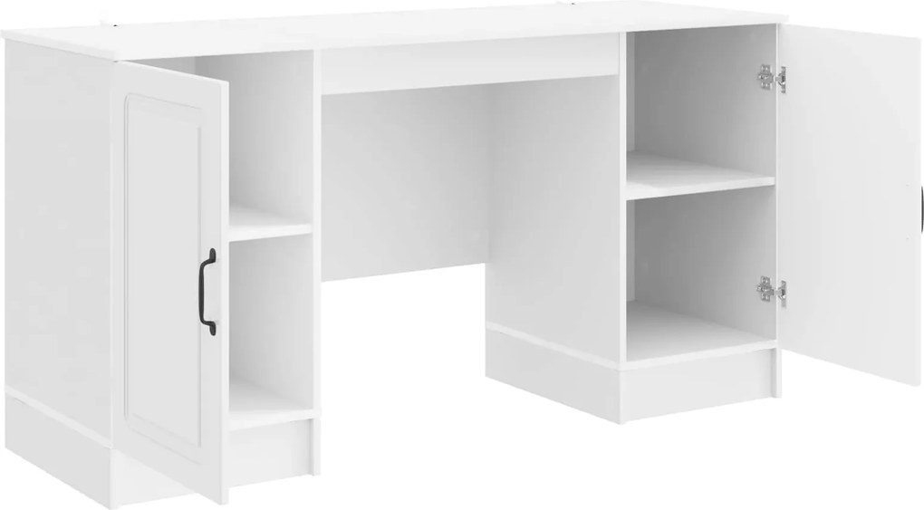 Stůl Bílá s vysokým leskem 142,5 x 50 x 75 cm Kompozitní dřevo 3414643