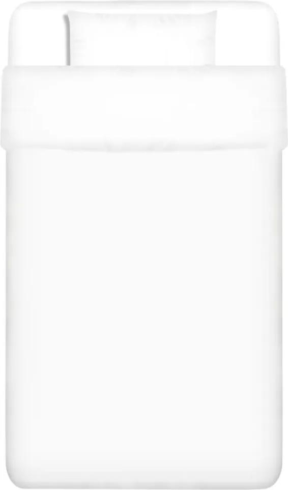 Dvojdílná bavlněná sada povlečení - bílá | 135x200/60x70 cm