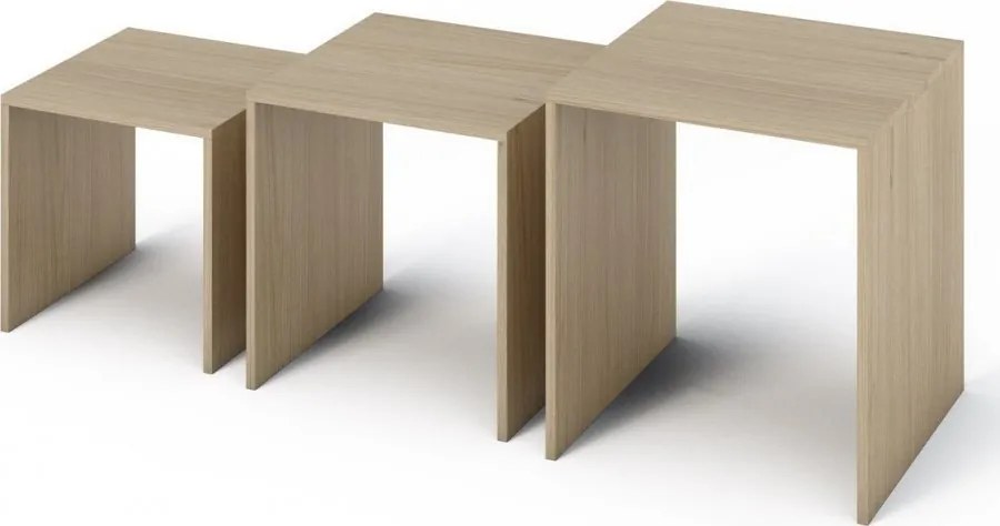 Casarredo - Komfort nábytek Konferenční stolek NELA set 3 kusů, sonoma