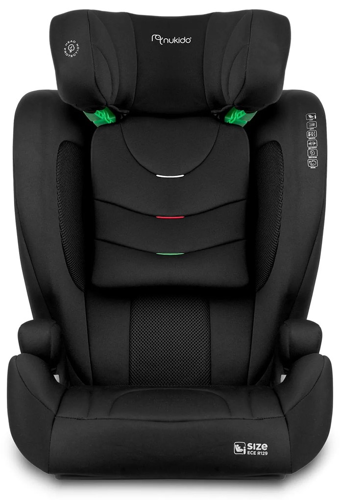 Nukido Louis Soft autosedačka černá 15-36 kg ISOFIX