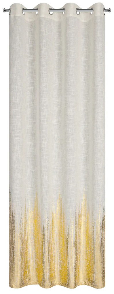 ZATEMŇOVACÍ ZÁVĚS NA KROUŽCÍCH IMANI 135X250 CM VZOROVANÁ