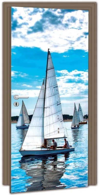 Dimex DL-ML01 Samolepící fototapeta na dveře Sailing Regatta 95x210cm