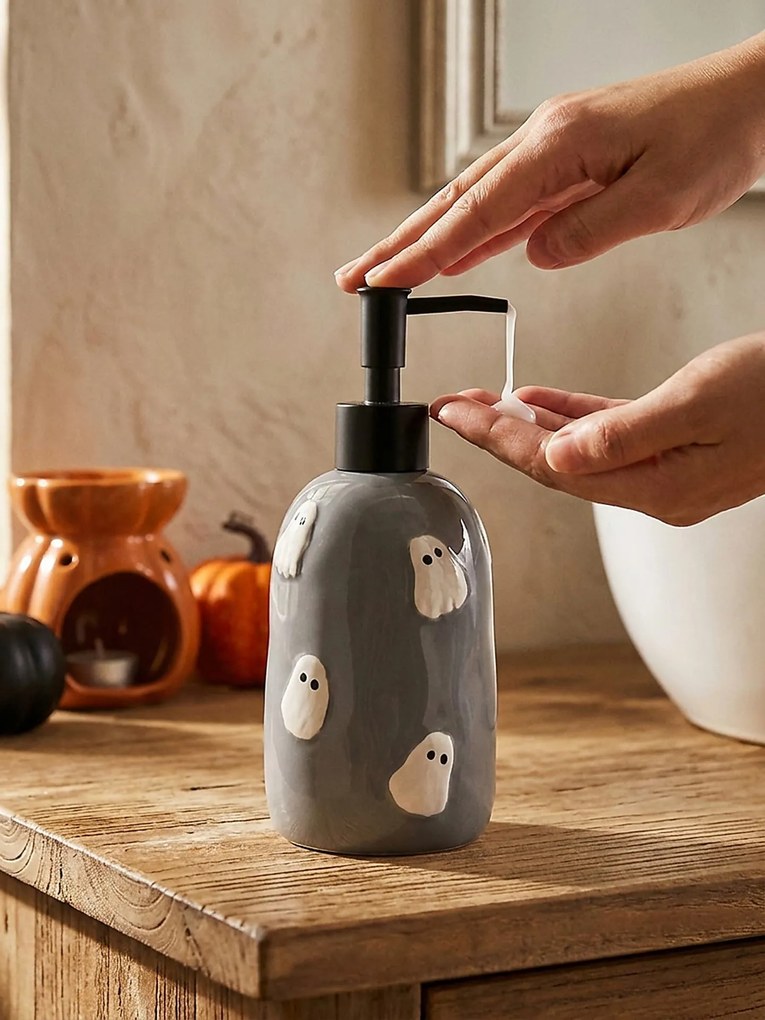Sinsay - Dávkovač na mýdlo s halloweenským motivem - šedá