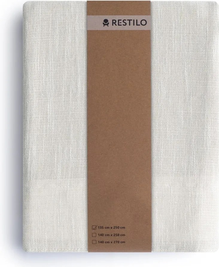 Krémový závěs 140x250 cm Valeta – Restilo