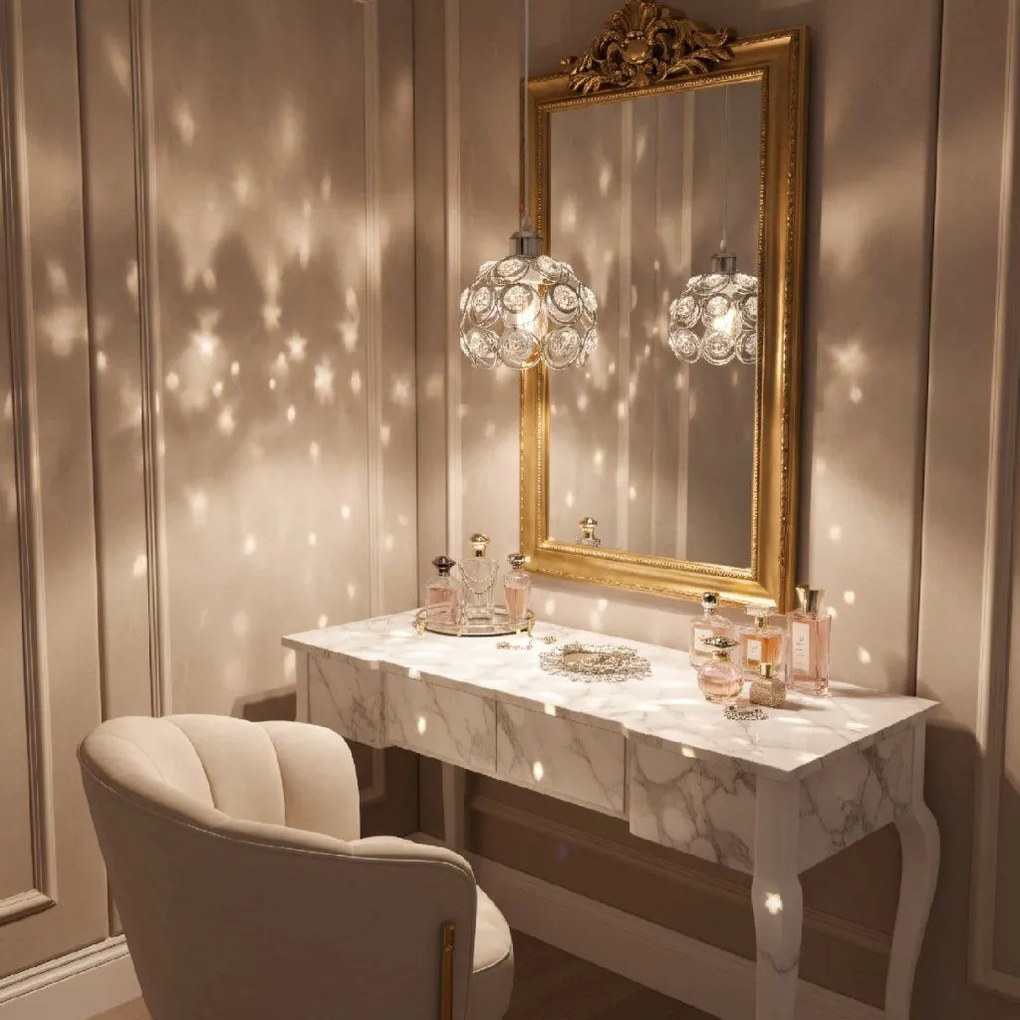 Toolight - Elegantní stropní lampa 1xE27 APP207, chromová, OSW-00402
