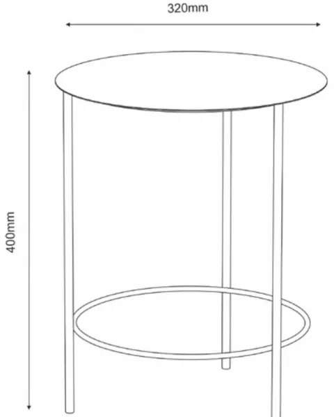 Stojan na květiny 40x32 cm zlatá