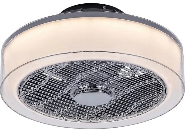 Rabalux - LED Stmívatelné stropní svítidlo s ventilátorem LED/30W/230V + DO