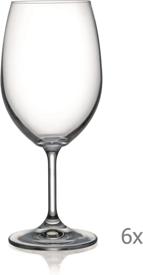 Sada 6 sklenic na víno Crystalex Lara, 540 ml