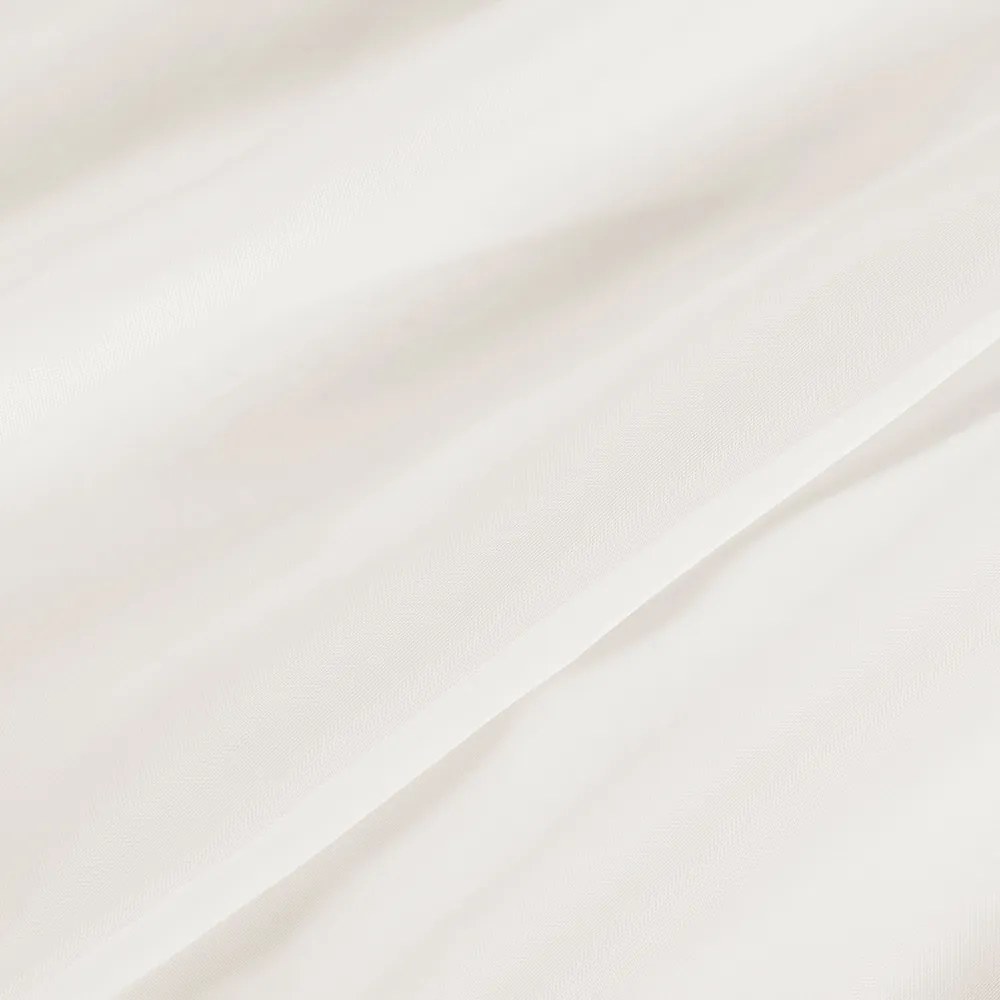 Hladká smetanová záclona/organza s olůvkem ZAC-027 výška 290 cm Pouze metráž