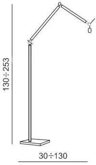 Designová lampa Zyta černá/stříbrná