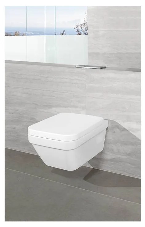 Villeroy & Boch Villeroy &amp; Boch ARCHITECTURA - Záchodové sedátko s poklopem, s funkcí QuickRelease a SoftClose, bílá alpin 9M58S101