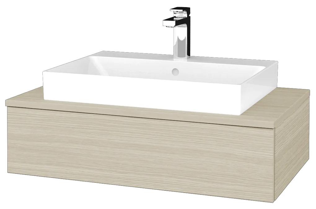 Dřevojas Koupelnová skříňka MODULE SZZ 80 Varianta: N01 Bílá lesk / J01 Organic
