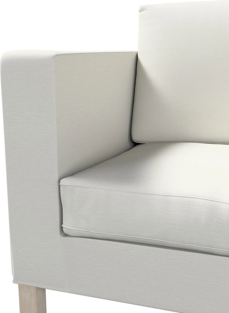Potah na pohovku IKEA Karlanda 2-místná, krátký barva šedá látka lesklé, pletený vzor, sametová