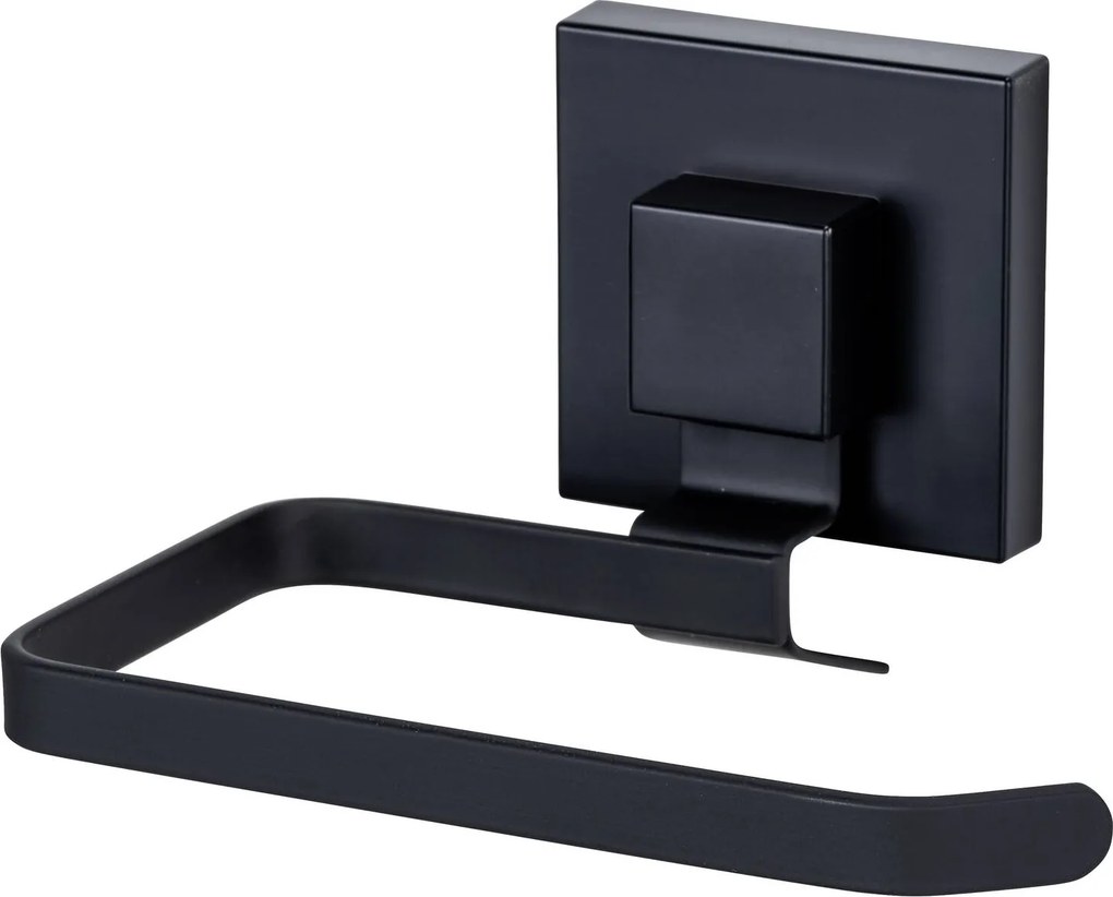 Kovový držák na toaletní papír QUADRO, montáž bez vrtání