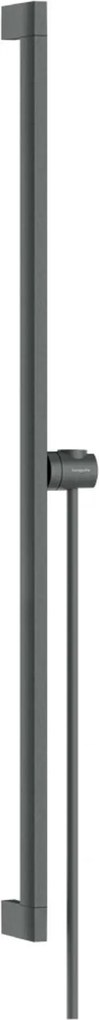 Hansgrohe Unica - Sprchová tyč 95 cm, se sprchovou hadicí, kartáčovaný černý chrom 24403340