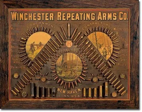 Plechová cedule: Winchester Repeating Arms