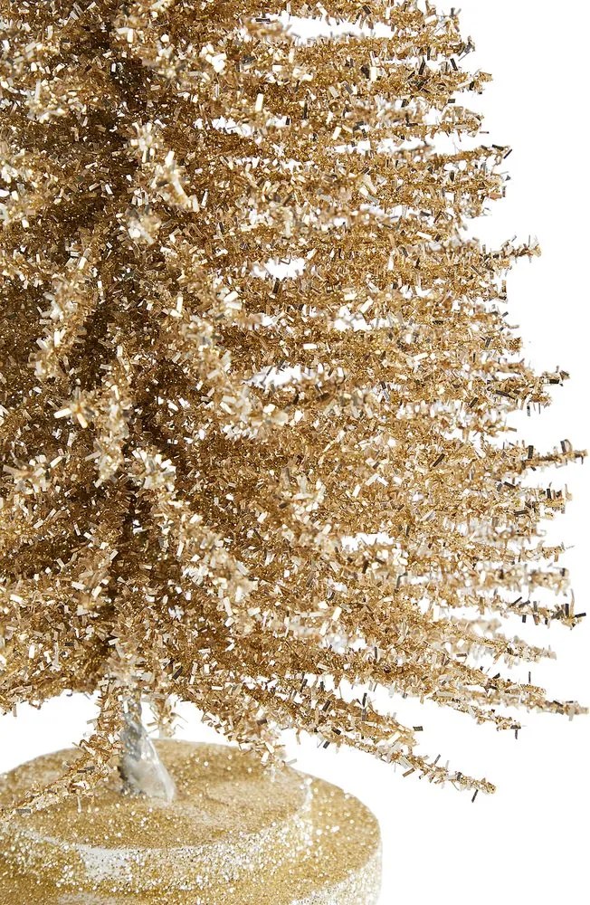 X-MAS Dekorační jedle třpytivá 60 cm - zlatá