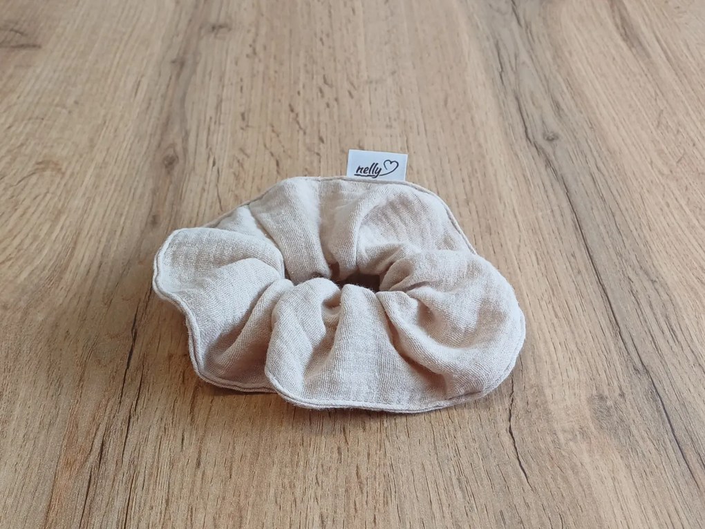 Mušelínové gumičky do vlasů Barva: Vanilková