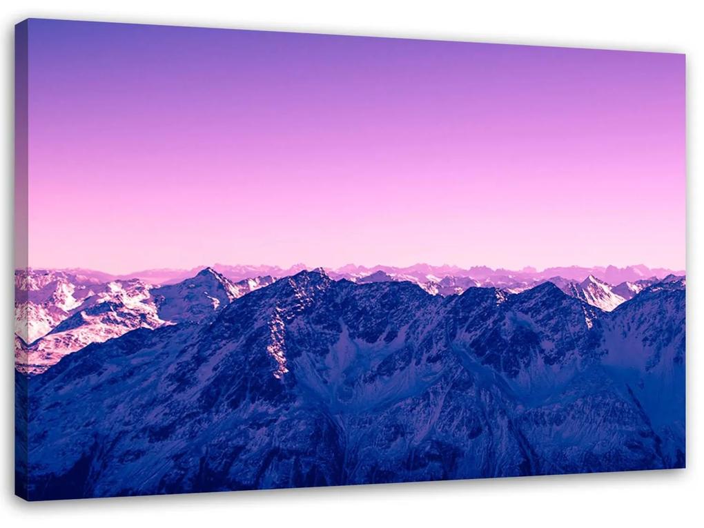 Gario Obraz na plátně Fialové svítání v horách Rozměry: 60 x 40 cm