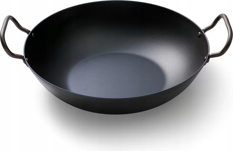 Pánev wok z uhlíkové oceli s nepřilnavým povrchem Skottsberg Carbon 34 cm K3