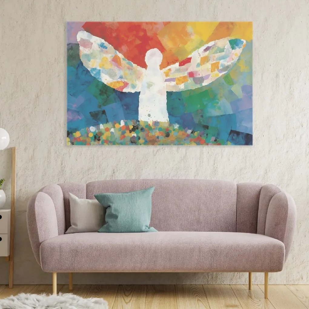 Obraz na plátně - Anděl Silná křídla FeelHappy.cz Velikost obrazu: 120 x 80 cm