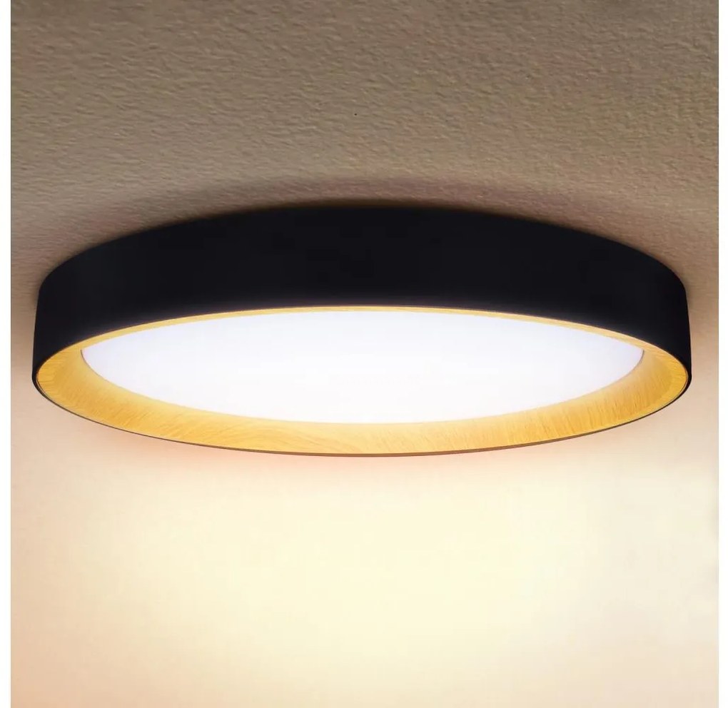 Brilagi - LED Stmívat. stropní svítidlo LARIOS LED/72W/230V černá pr. 59 cm + DO