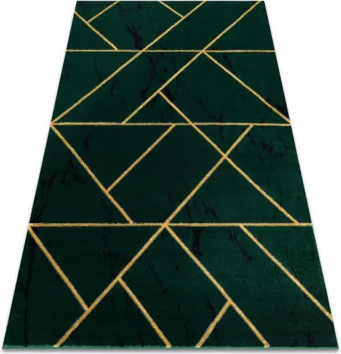 Kusový koberec Emerald geometric 1012 green and gold, 140x190, zelená, chodba / predsieň, Dywany Łuszczów