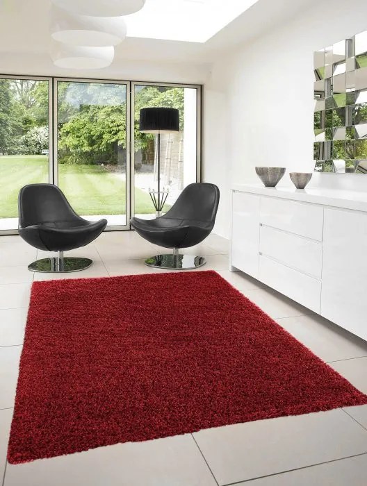 Vopi | Kusový koberec Dream Shaggy 4000 red - 65 x 130 cm