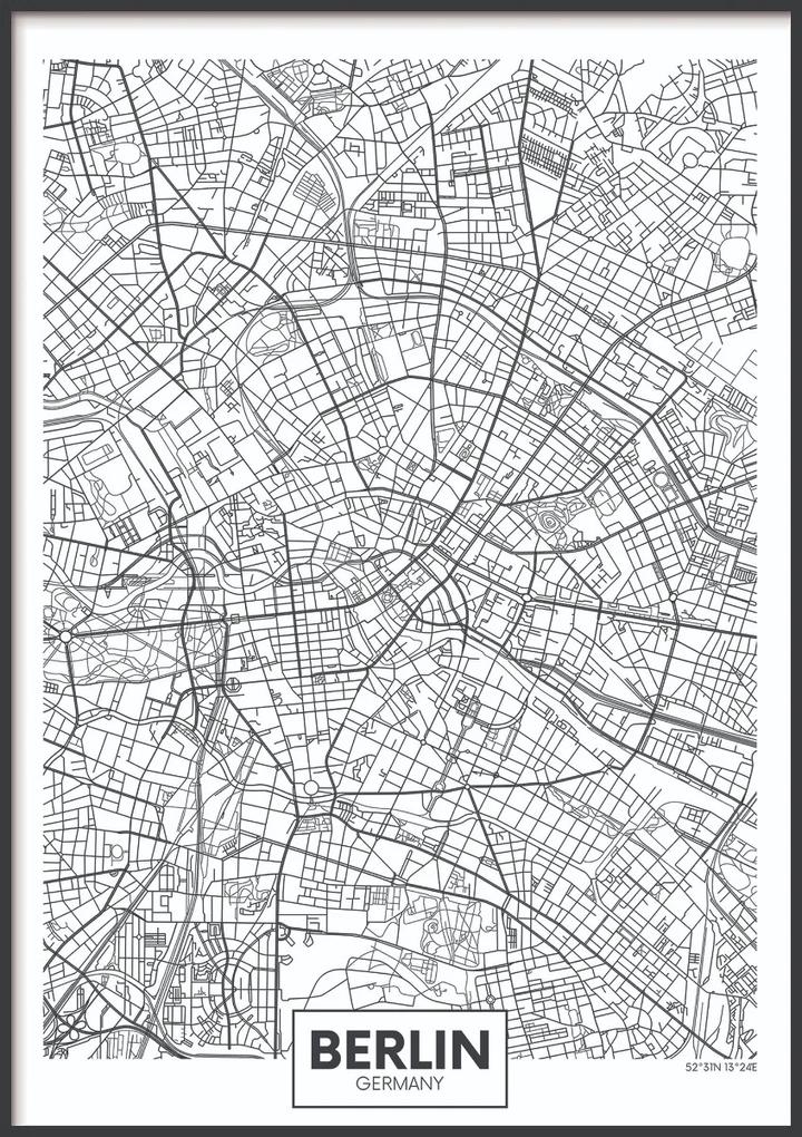 DecoKing - Nástěnný plakát - Map -  Berlín