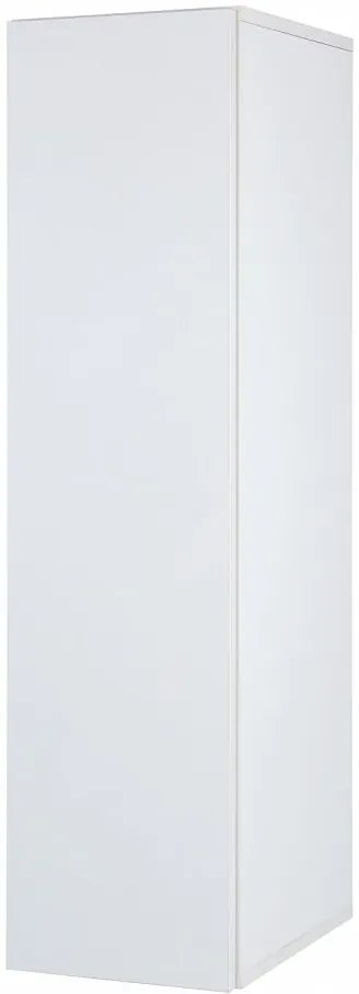 Vysoká závěsná skříňka Etel s klik systémem, MDF, bílá, 27x100x52 cm