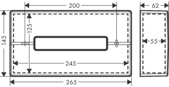 Hansgrohe AddStoris Zásobník na kosmetické kapesníčky, kartáčovaný bronz, 41774140