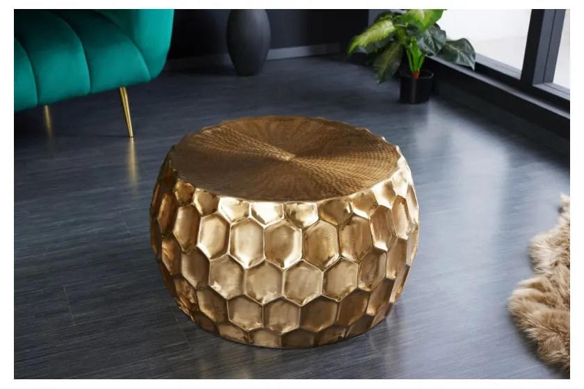 Massive home | Konferenční stolek ORGANIC ORIENT 70 CM zlatý