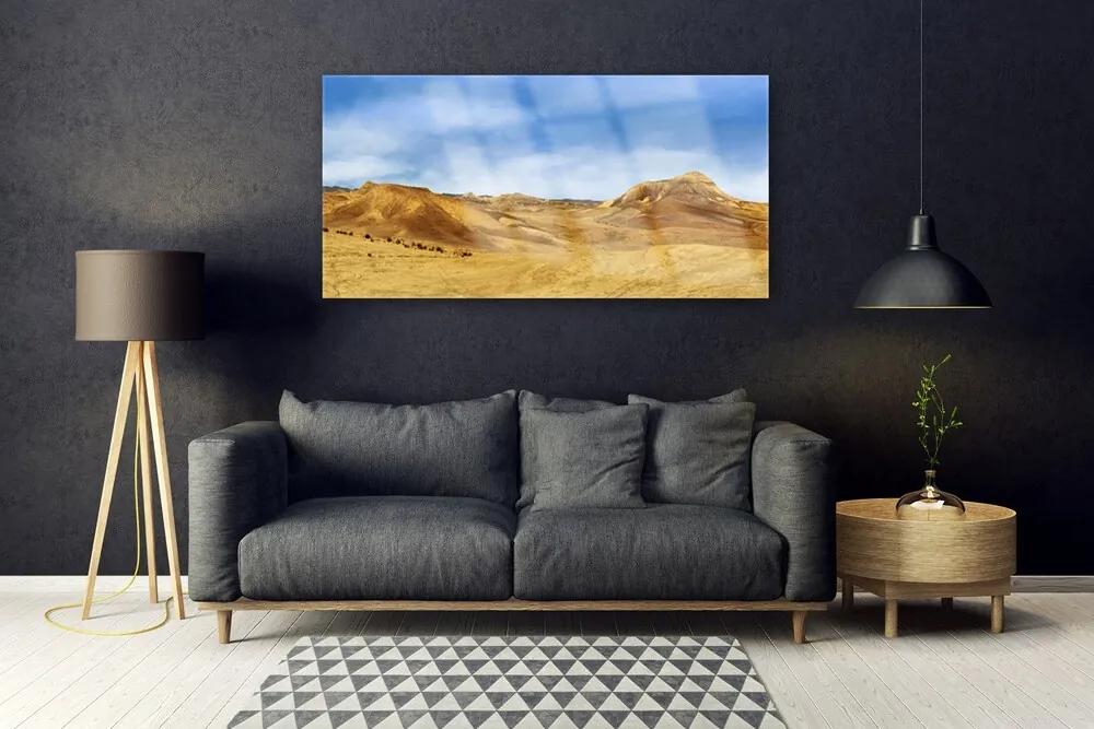 akrylový obraz Poušť Vrcholky Krajina 120x60 cm