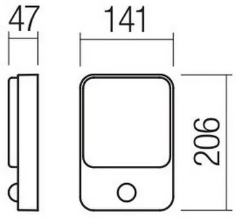 Redo 90131 - LED Venkovní nástěnné svítidlo COLIN LED/9W/230V 3000K IP54 bílá