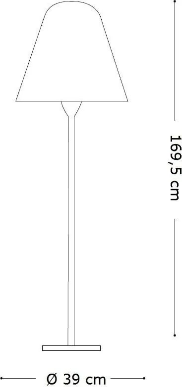 ILUX 180953 Venkovní stojací lampa Ideal Lux Itaca PT1 180953 169,5cm IP44 - IDEALLUX