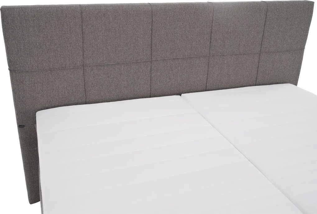 Elektrická polohovací postel, boxspring, šedá, 160x200, MURKO NEW